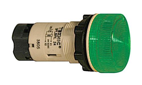 Switch Hw Green Lens /green Led, 24vac/dc - 3PLBR3L-024