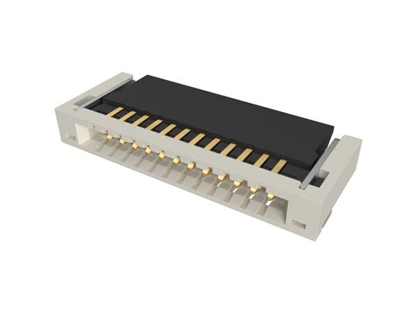 0.50mm Flex Connector, Vll Series, 12 Position, Lower Side Contact, Side Entry Surface Mount Zif ...