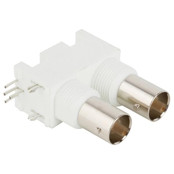 Bnc Dual Stack Pcb Recpt White - 112660