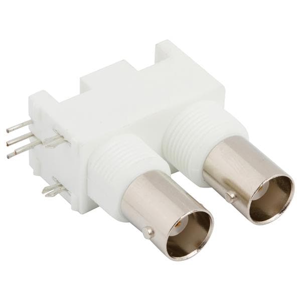 Bnc Dual Stack Pcb Recpt White - 112704