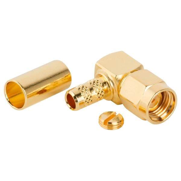 Sma Ra Crmp Plg Rg58 Lmr195 Gold Rev Pol - 132122RP