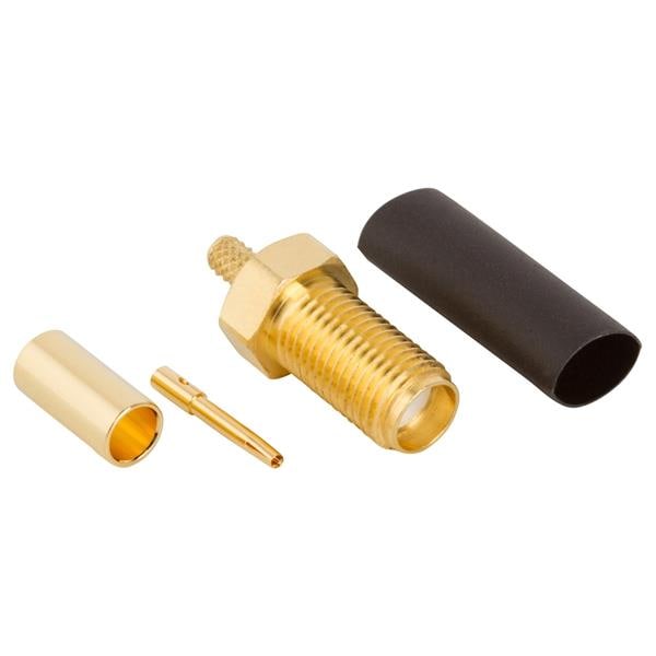 Sma St Crimp Jack Rg-316 Dble Braid - 132198