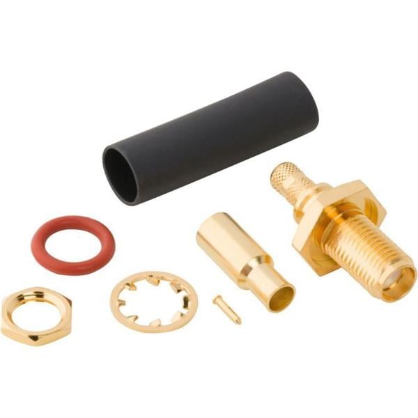 Rf Connector Sma Straight Crimp Jack Rg-174 Rg-188 Rg-316 Times Lmr-100a Bulkhead 50 Ohm Ip67 ...