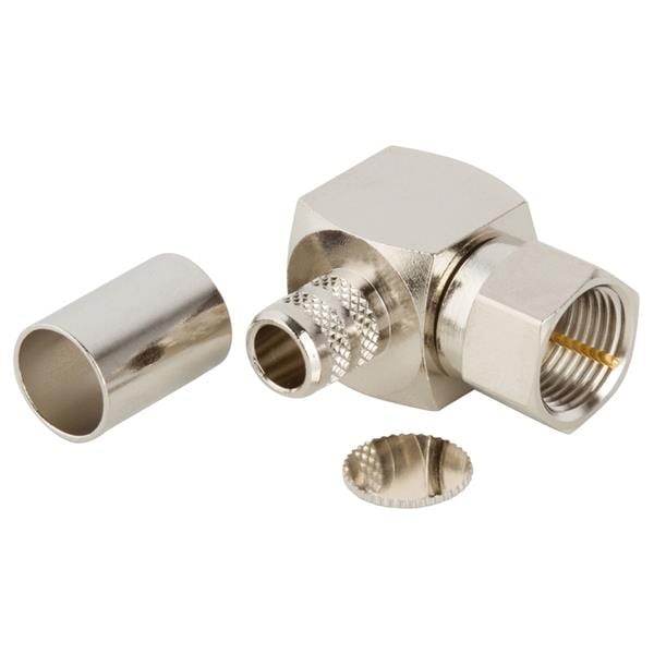 F Right Angle Crimp Plug Rg6/u - 222164