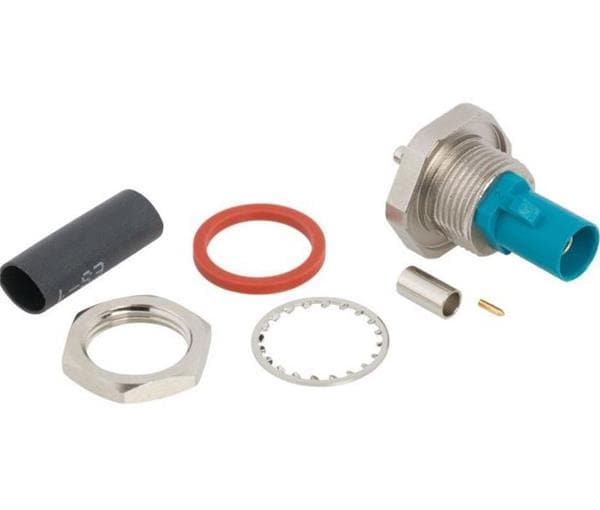 Rf Connector Fakra Gen 2 Straight Crimp Plug Rear Mount Bulkhead 50 Ohm ...