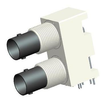 Bnc Ra Double Isol White 75 Ohm Valox - 031-70506