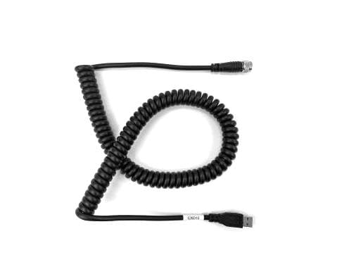 Coiled Accelerometer Cable M12 To Usba - 10 Feet - 526D10