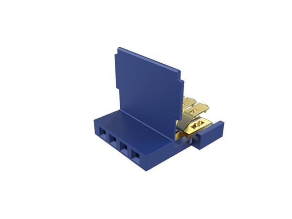 Clincher™ Flex Connectors, Receptacle Assembly, Single Row, 4 Positions ...