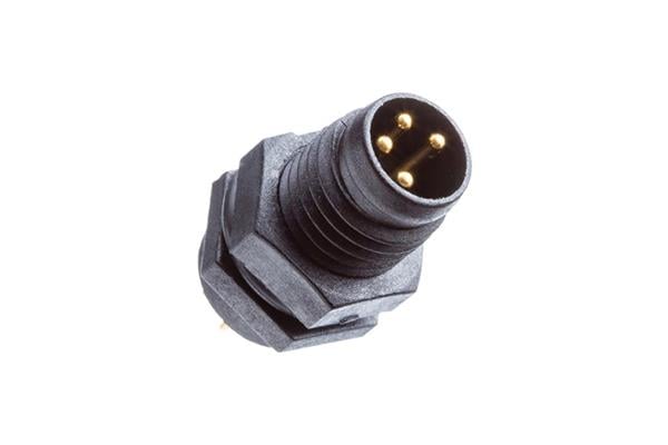 M8 Circular Metric Connector, A Code, Plastic, 3a, 04 Pins, Male ...
