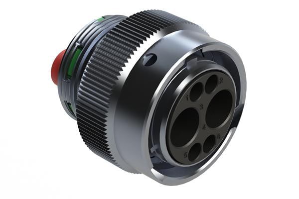 2 Position Plug, Pin Size 18, Wide Threa - AHDM06-18-06PN-C030