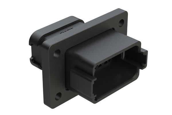 12 Pos Rcpt Fng Mnt Conn Pin Blk Key B - AT04-12PB-LE07