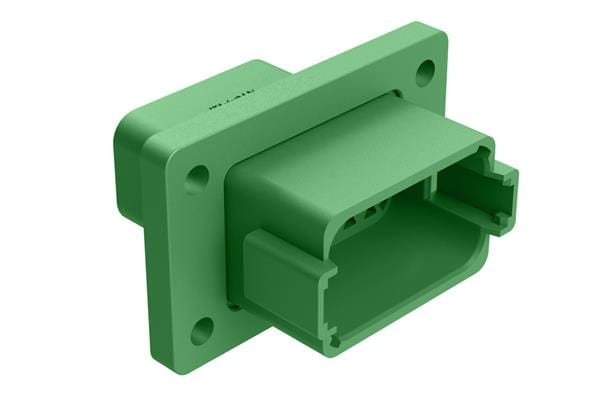 12 Pos Rcpt Fng Mnt Conn Pin Grn Key C - AT04-12PC-L012