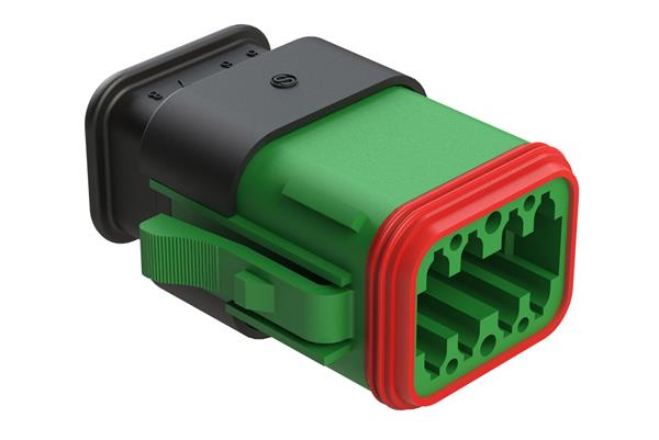 8 Pin Plug Key Pos C W/strn Rlf - AT06-08SC-SRGN