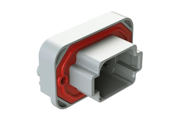 Ra Flng Mnt Pcb Rcpt 8pos Gry Tin Cont A - AT13-08PA-BM04