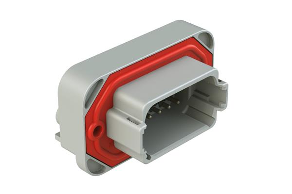 Ra Flng Mnt Pcb Rcpt 12pos Gry Tin Cont A - AT13-12PA-BM03