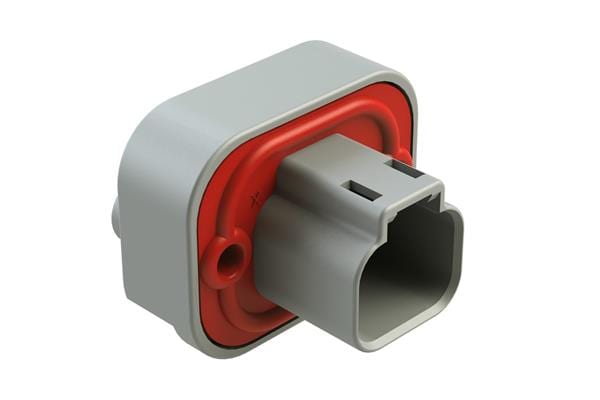 Str Flng Mnt Pcb Rcp 2pos Gry Tin Cont - AT15-2P-BM03