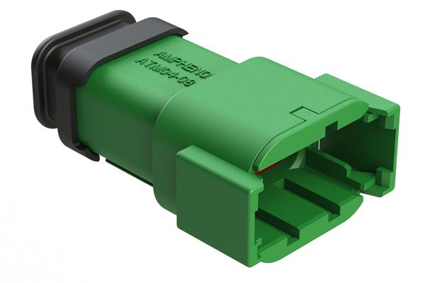 8 Pin Rec Position C W/strn Rlf - ATM04-08PC-SR1GN