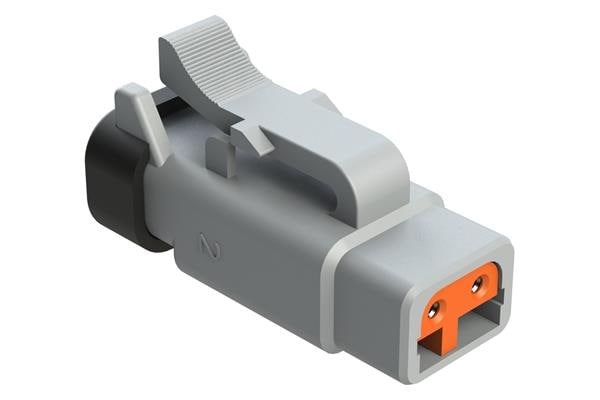 2 Way Plug 120 Ohm Cont Wdglk Included - ATM06-2S-R120GRY