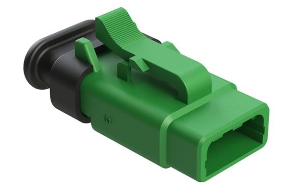 3 Position, Plug, Socket, Strain Relief End Cap, Green Body - ATM06-3S ...