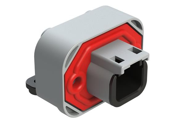 Ra Flng Mnt Pcb Rcpt 2pos Gry Tin Cont - ATM13-2P-BM03