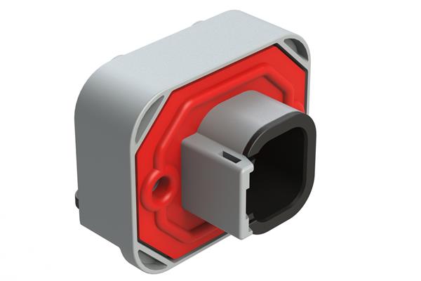 Ra Flng Mnt Pcb Rcpt 4pos Gry Tin Cont - ATM13-4P-BM04