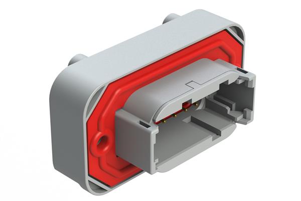 Str Flng Mnt Pcb Rcp 12pos Gry Gld Cont - ATM15-12PA-BM02