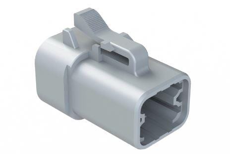 4 Pos Plug Socket Black - ATP06-4S-SR01BK