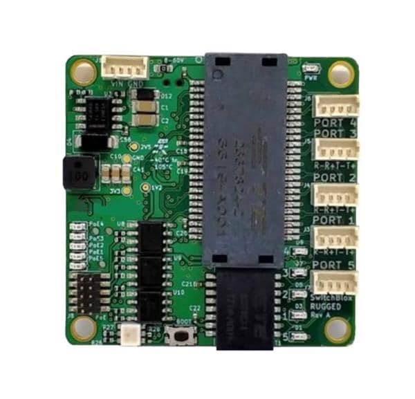 4 Port 10/10011g Mini Ethernet Switch Managed 1.96x1.96 Inch Rugged ...