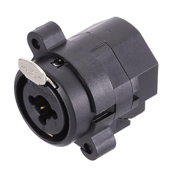 1/4" Xlr Dual Chassis Mount C Type Stereo Solder Contacts Latching ...