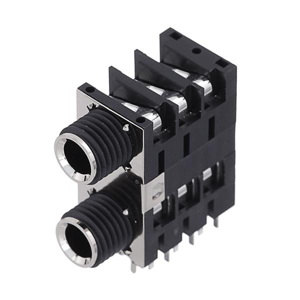 1/4 In. Dual Phone Jack Stereo Metal - ACJS-MHDE