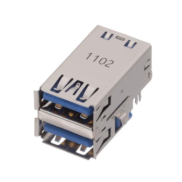Usb3.0, A, Receptacle, Right Angle Stack Sink Dip. - GSB3115371F1HR
