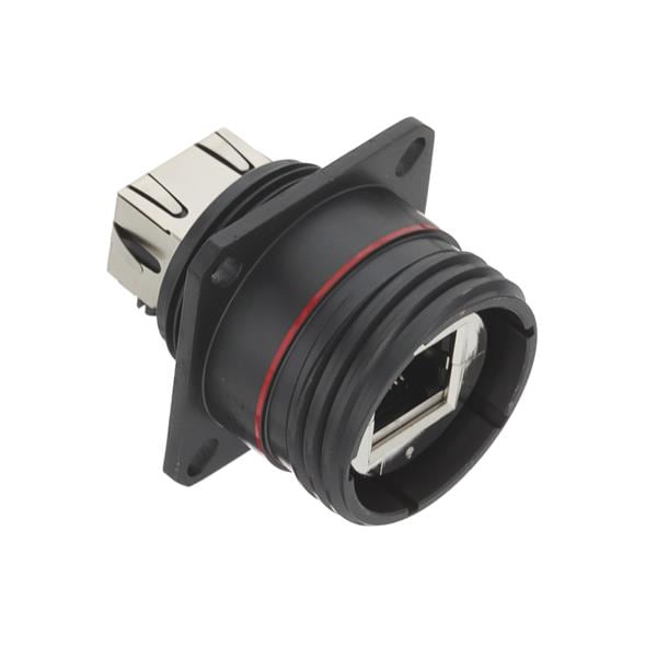 Rjftv Field Cat6 Thrd'd Sq Fl B Coding, Bzn Plating - RJFTV62B1ZN