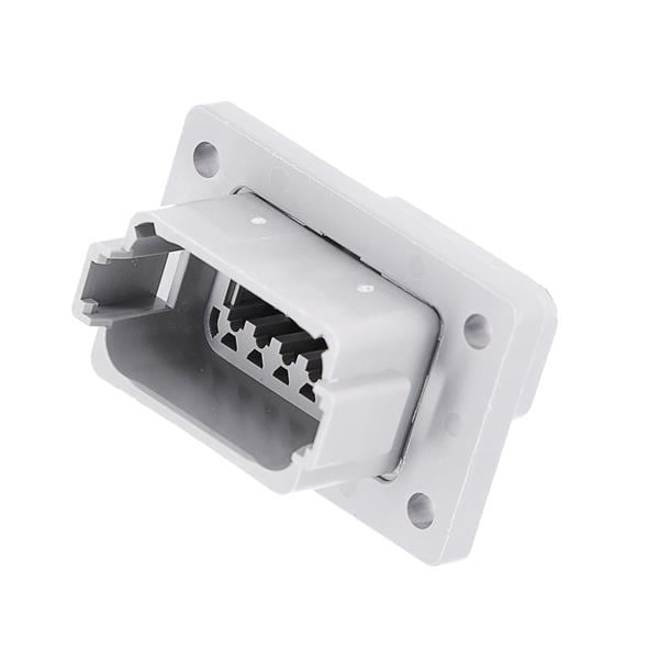 12 Pos Rcpt Fng Mnt Conn Pin Gry Key A - AT04-12PA-CL03