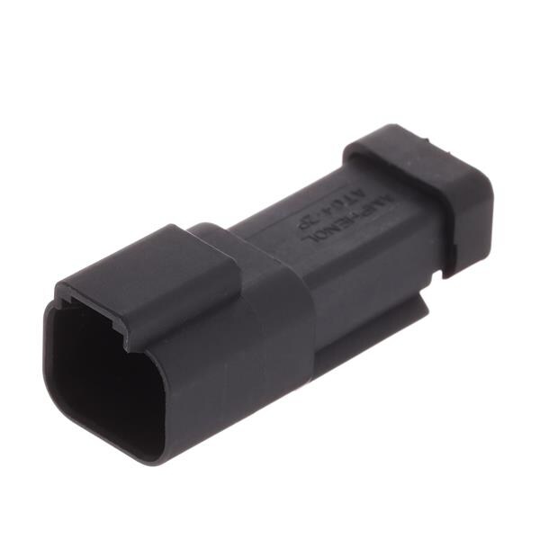 2-position Recept. Threaded Rear - AT04-2P-MM01BLK