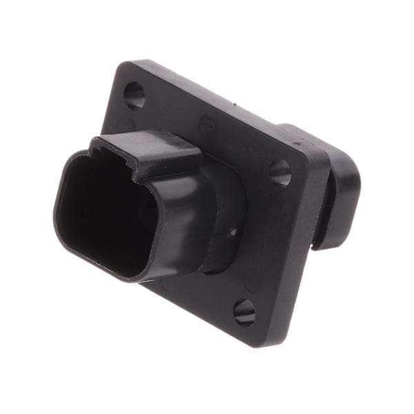 4 Pos Rcpt Fng Mnt Conn Pin Blk W/endcp - AT04-4P-LE11