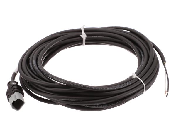 2 Position Receptacle Single-ended Molded Cable Assembly. Black Tpe ...