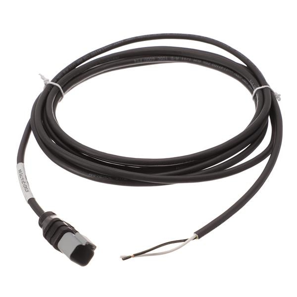 2 Position Receptacle Single-ended Molded Cable Assembly. Black Tpe ...