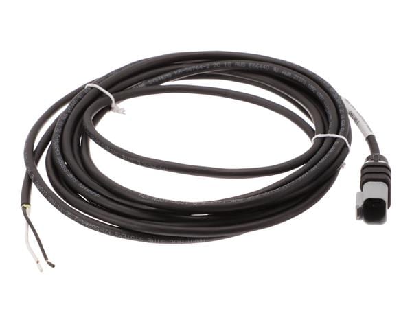 2 Position Receptacle Single-ended Molded Cable Assembly. Black Tpe ...