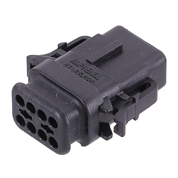 8 Pin Plug Pos B W/strn Rlf - ATM06-08SB-SR1BK