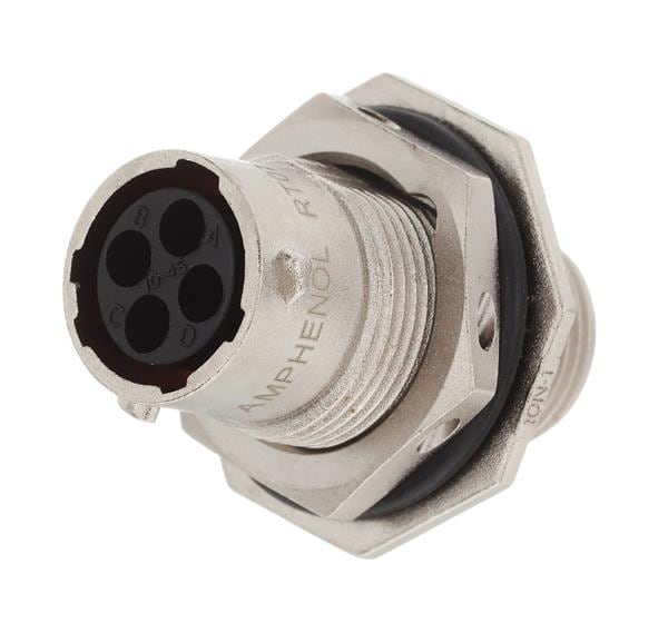 Jam Nut Recpt Socket 16awg 4 Pin - RT07104SNH-K