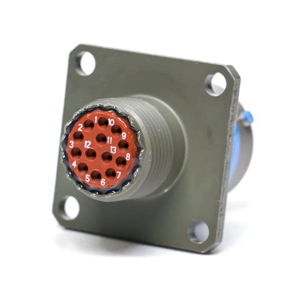 37p Sz 15 Straight Box Mount Receptacle - 88-569774-35S