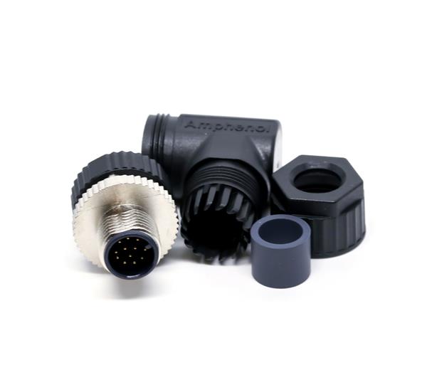 M12 Assy Conn 12pin M Conn M Pin - M12A-12BMMA-SR7001