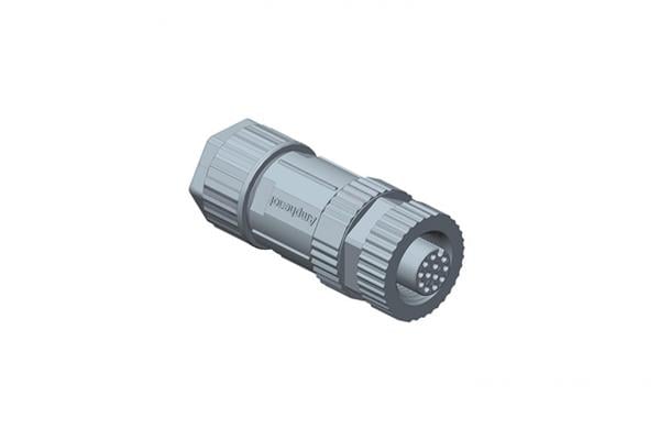 M12 Circular Metric Connector, A Code, Metal, 4a, 05 Pins, Female ...