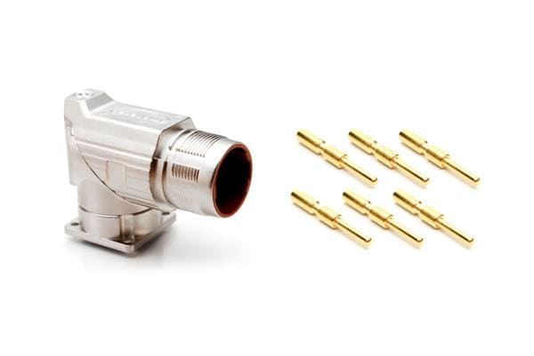 6 Pos Male Pins Large Flange - MB5RJN0602-KIT