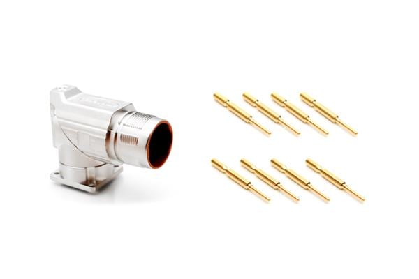 8 Pos Male Pins Standard Flange - MB5RJN0801-KIT