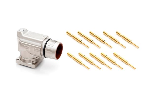 9 Pos Male Pins Large Flange - MB7RJN0902-KIT