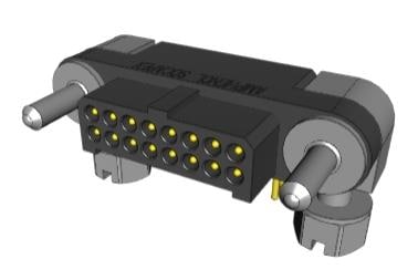 Micro Hdas 16 Male Right Angle Pc Tail Contacts16 Position Pin 1.27 Mm ...