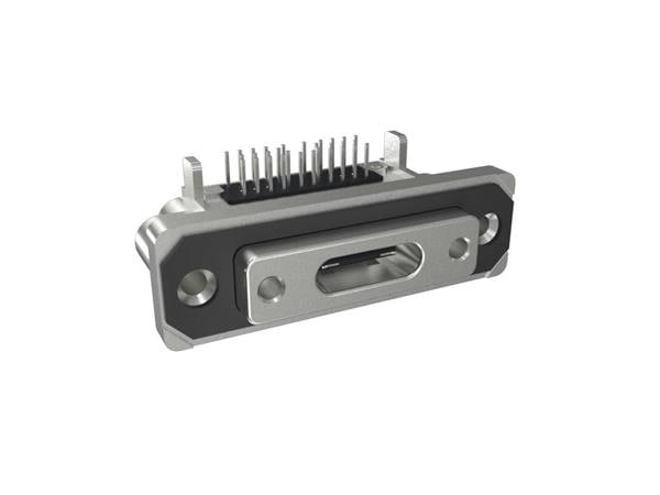 Gen2 Rugged Usb Type C Dual Screw Locking Receptacle, Ip67, - MUSBRM1CBQ0