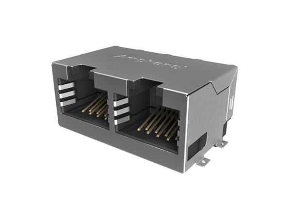 Modular Jack - 2p 8p8c, Ra, Cat6, Smt, Single Port, Shield Without Top ...