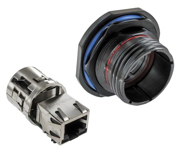 Jam Nut Receptacle Female Rj45 Term - RJFTV71ZN